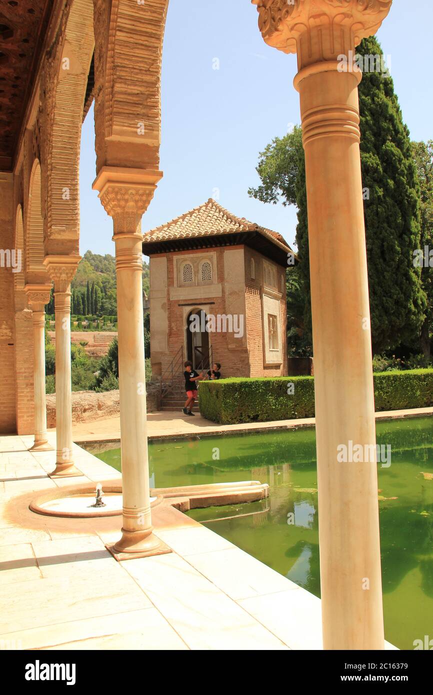 The Alhambra a palace and fortress complex located in Granada Stock ...