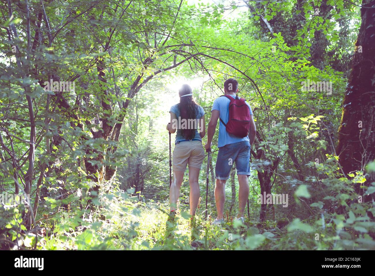 Backpackers camp hi-res stock photography and images - Alamy