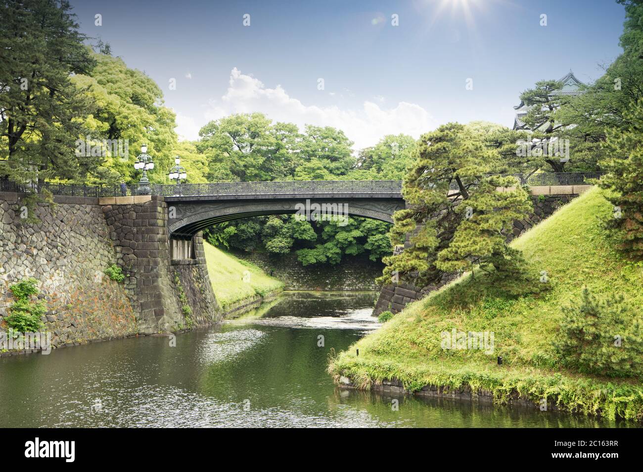 stone bridge over river in tokyo Stock Photo - Alamy