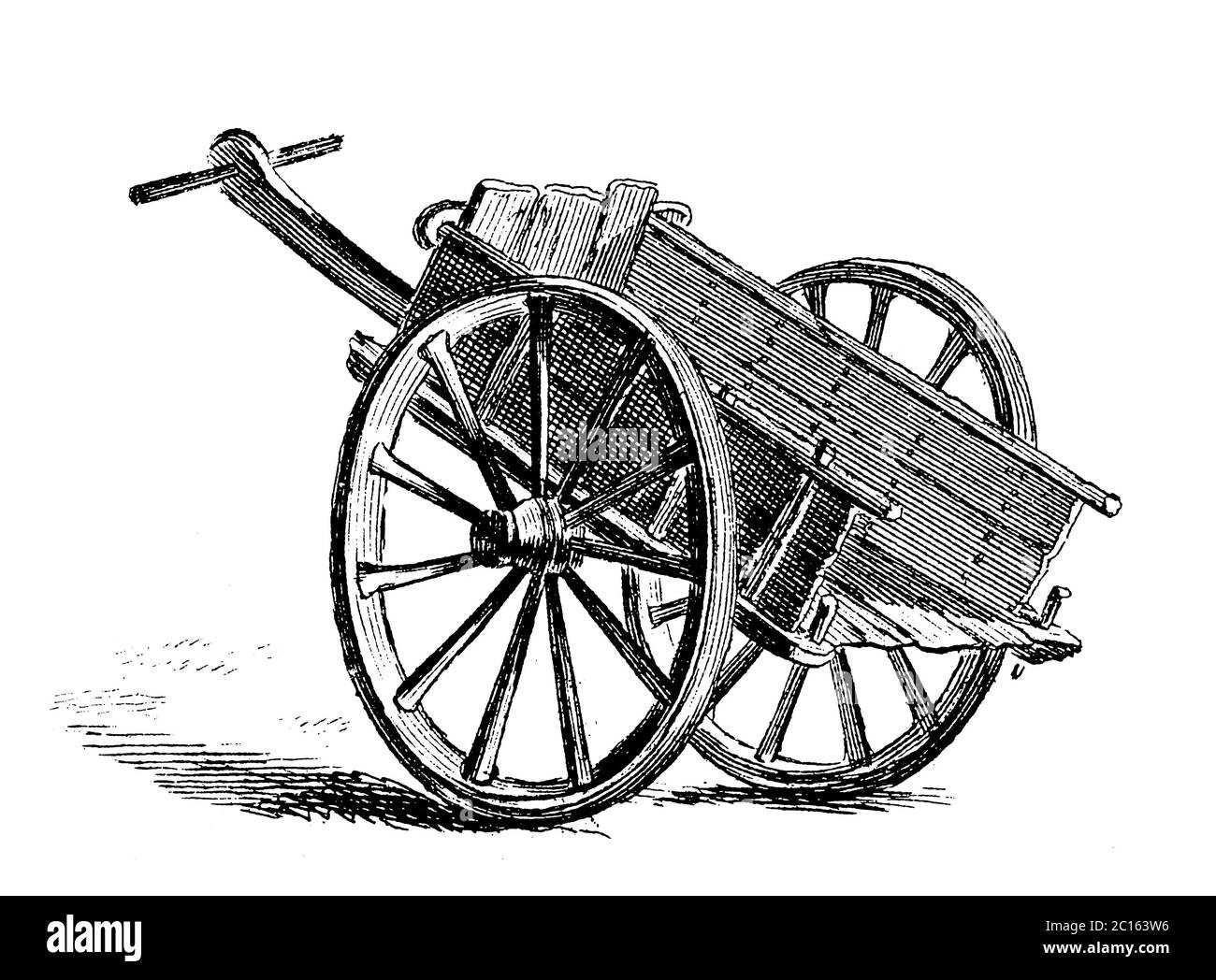18th century illustration of a cart. Published in "A Diderot Pictorial ...