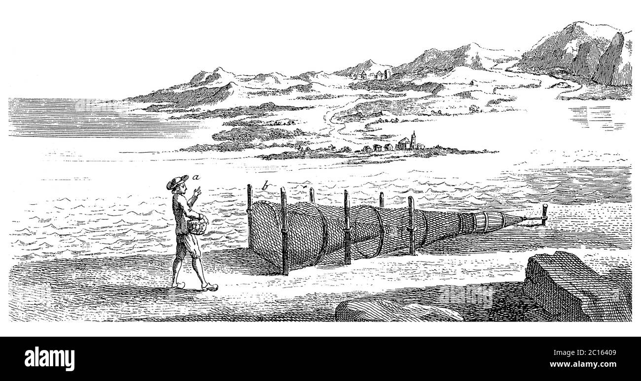 18th century fishing boat Black and White Stock Photos & Images - Alamy