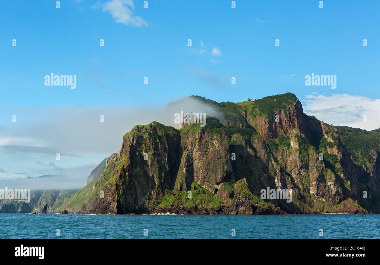 Rocks in the Avacha Bay of the Pacific Ocean. Coast of Kamchatka Stock ...