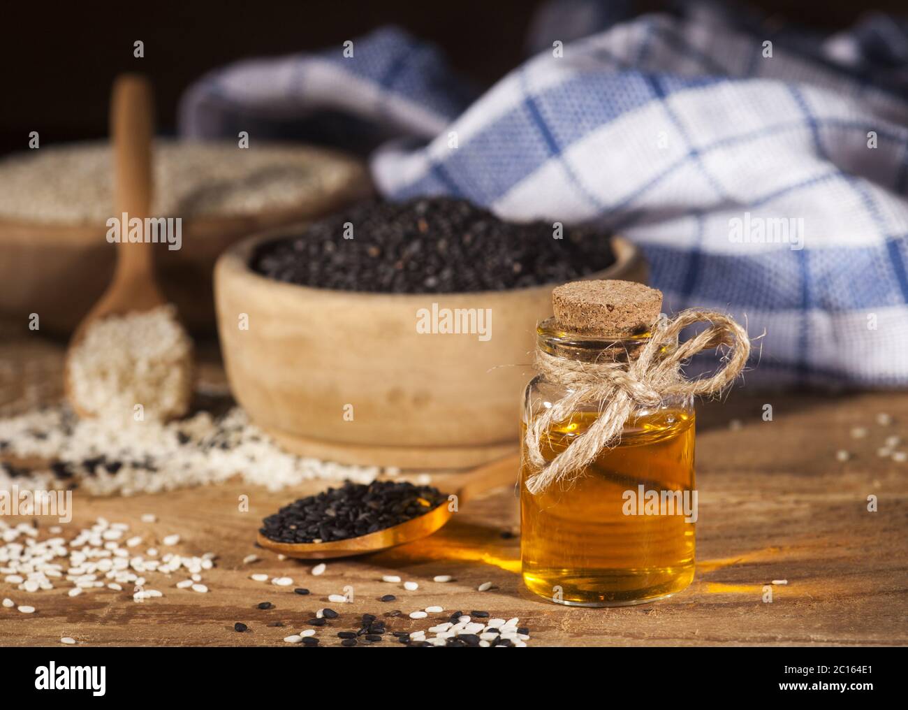 Bottle sesame cooking oil hi-res stock photography and images - Alamy