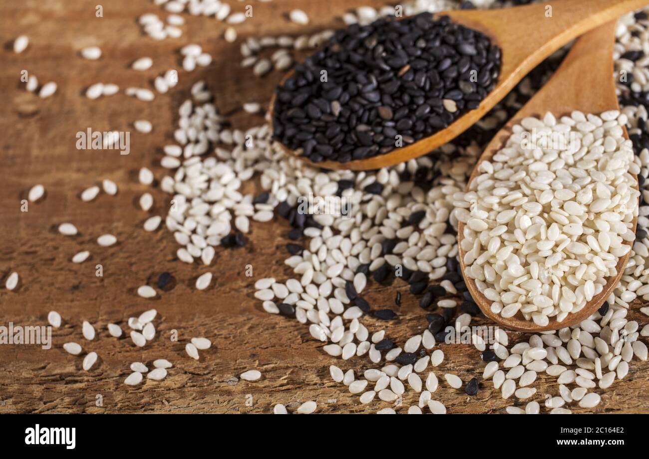 Sesame oil black seeds hi-res stock photography and images - Alamy