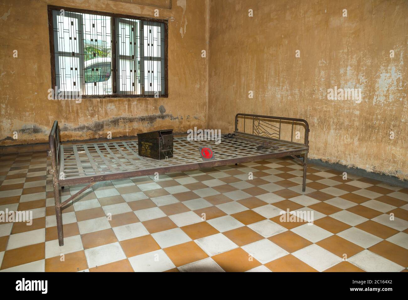 Cell for torture at Tuol Sleng Genocide Museum (S-21 Security Prison ...