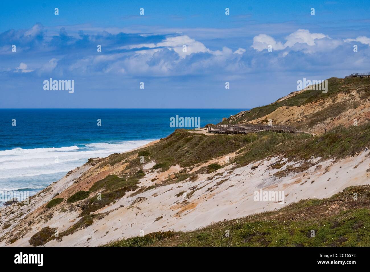 Foz do Arelho, Portugal - Huge Golden Sand Beach and Clear Blue Water ...