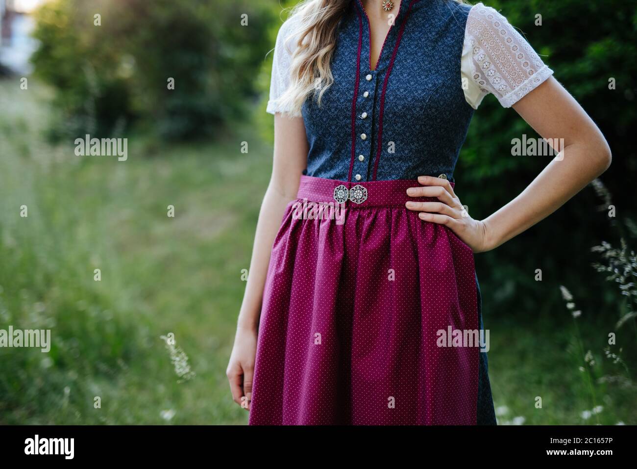 Traditional Bavarian dress called Dirndl Stock Photo - Alamy