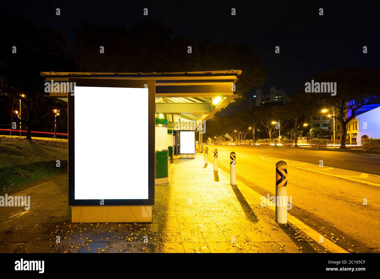 emtpy light box on street in modern city Stock Photo - Alamy