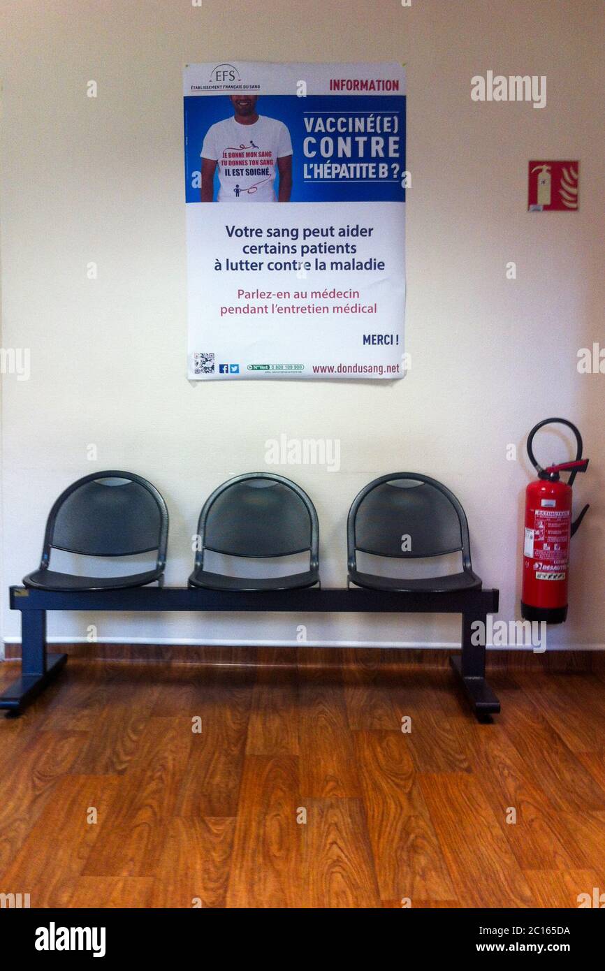 Blood collection center, Lyon, France Stock Photo - Alamy