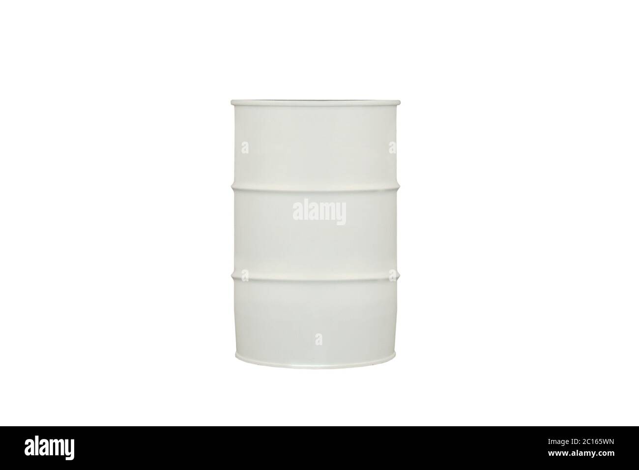 White barrel isolated on white background Stock Photo - Alamy