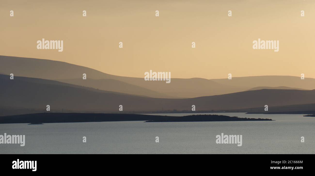 Kartsakhi lake, Georgian-Turkish border Stock Photo - Alamy
