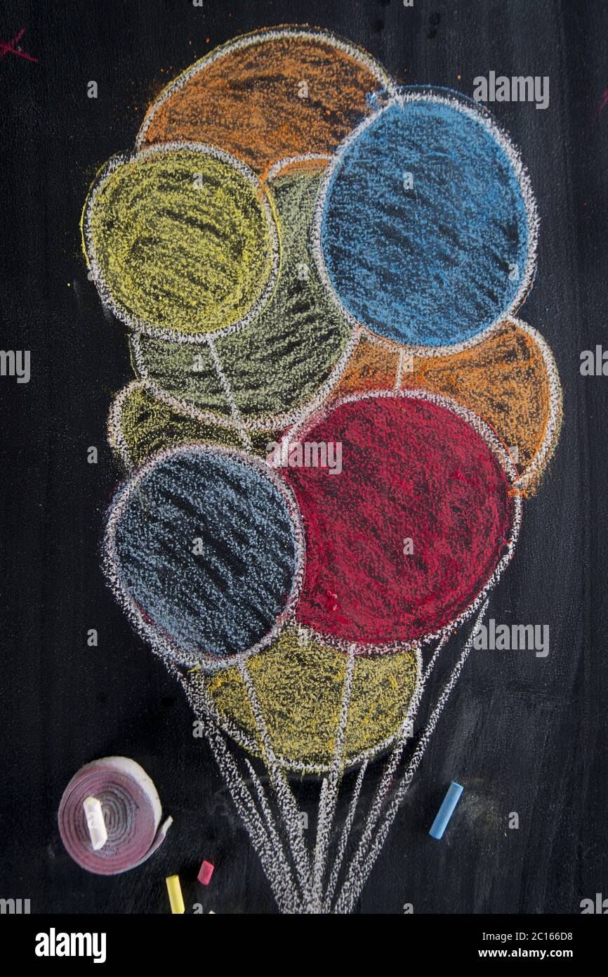 Happy birthday chalk drawing hi-res stock photography and images - Alamy