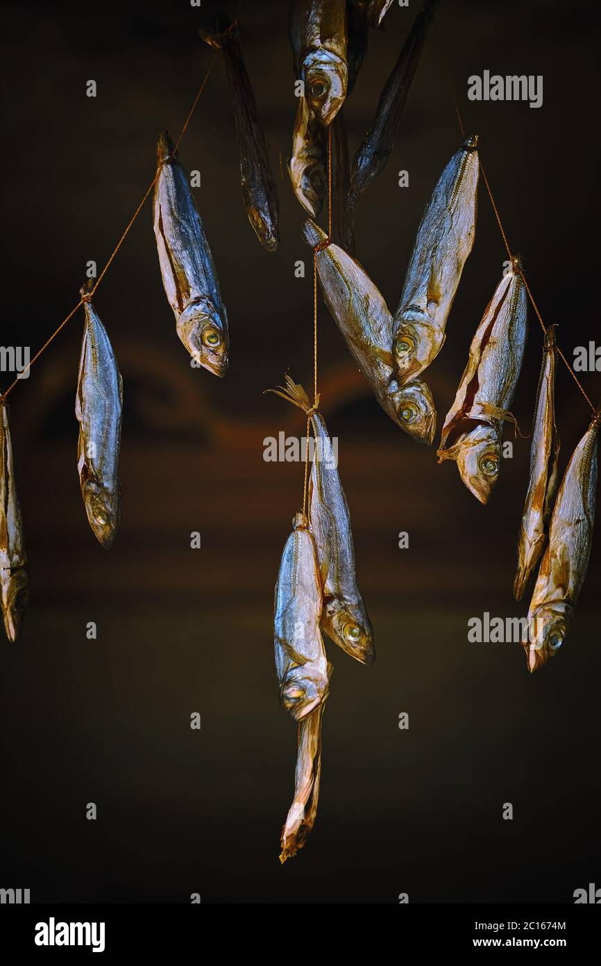 Hanging Dried Fish High Resolution Stock Photography and Images - Alamy
