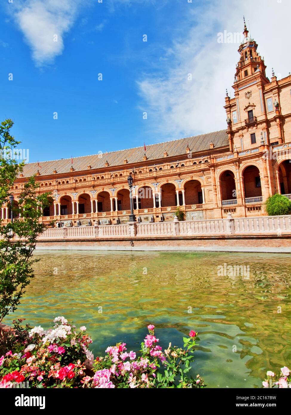Famous Plaza de Espana, Sevilla, Spain. Old landmark Stock Photo - Alamy