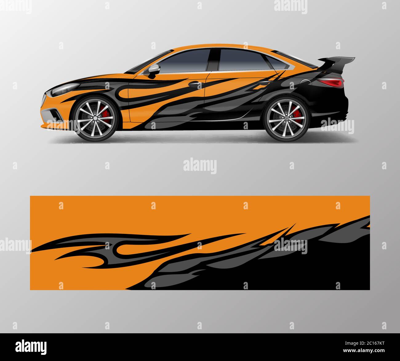 abstract Racing graphic vector for sport car wrap design Stock Vector ...
