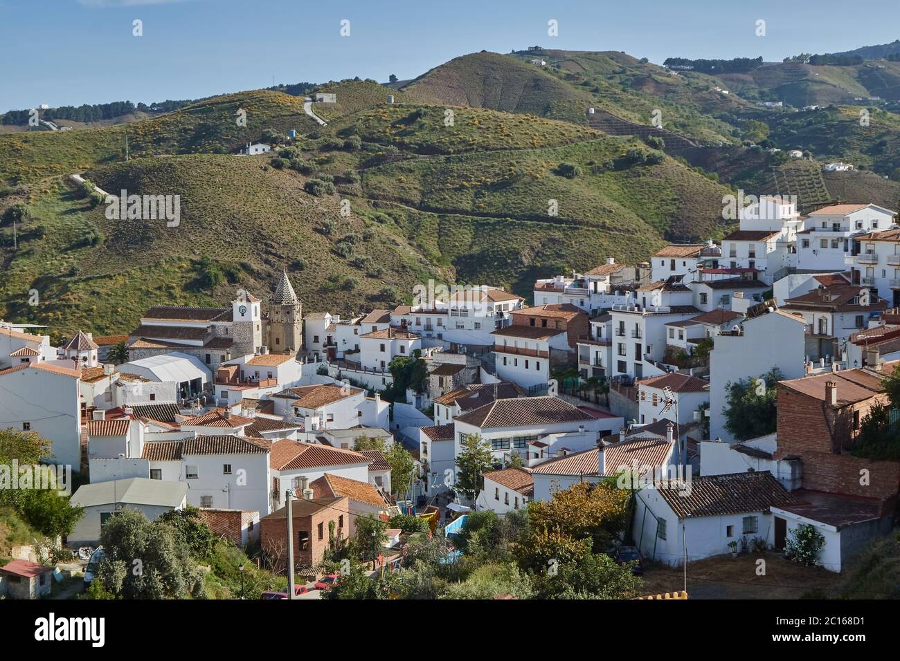 El Borge village in Malaga province, Spain Stock Photo - Alamy