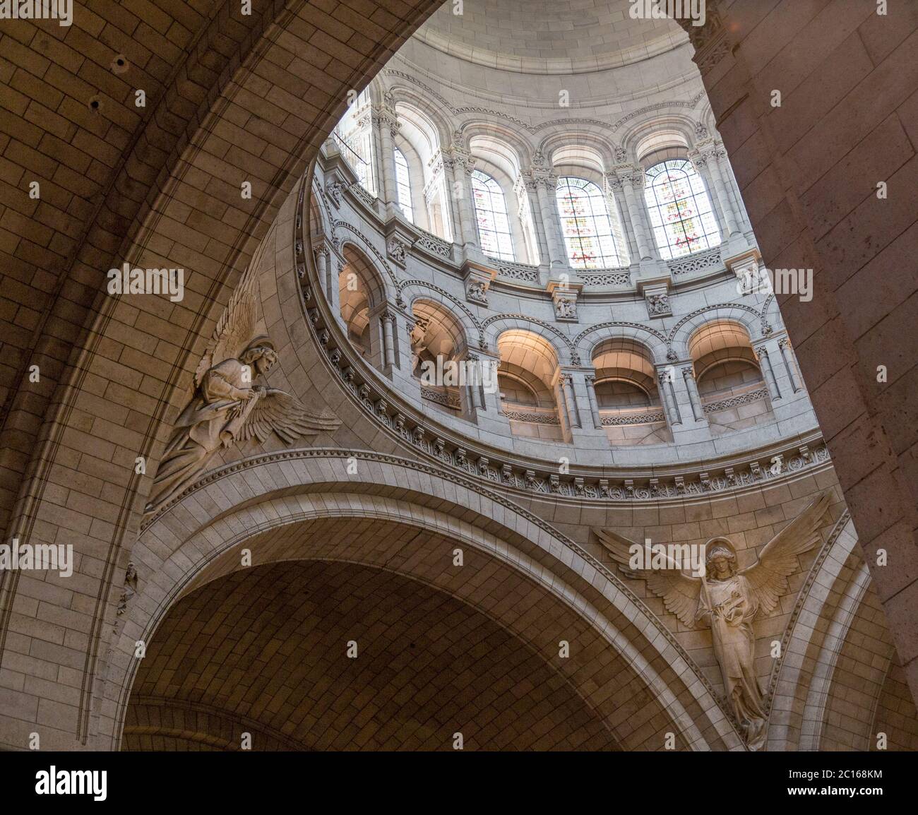 Paris, France, March 26, 2017: Interior of Roman Catholic church and ...