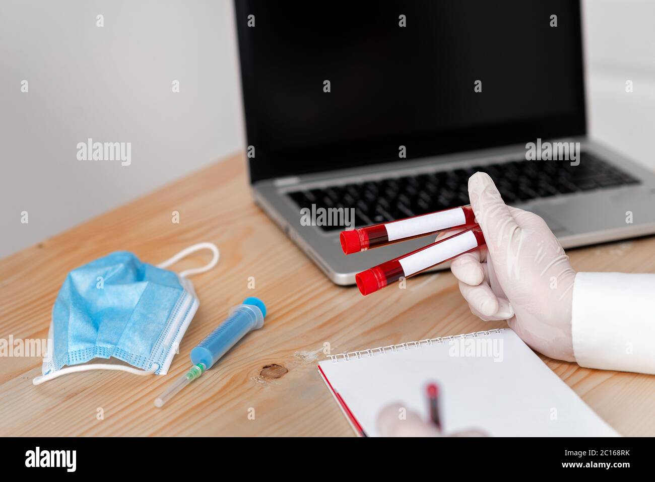 Extracted Blood Sample Vial With Lastest Technology Ready For ...