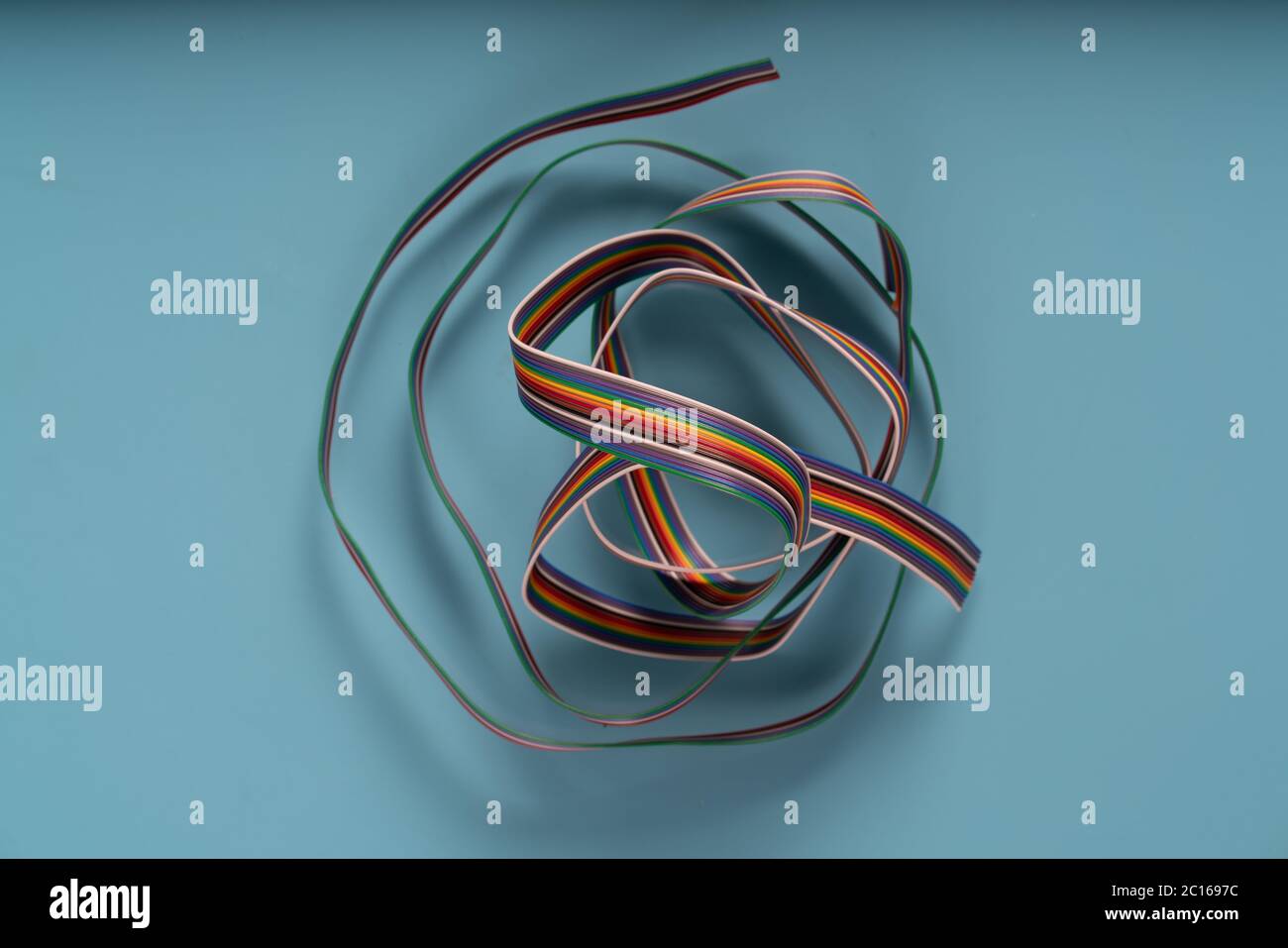Ribbon cable for electronics device Stock Photo - Alamy