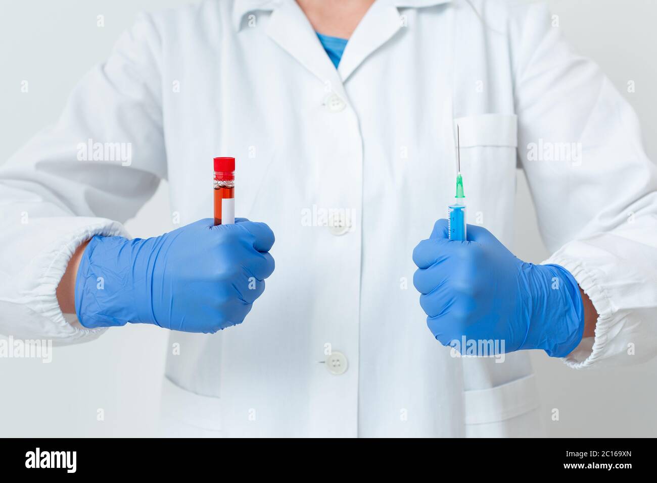 Laboratory Blood Test Sample Shown For Medical Diagnostic Analysis ...