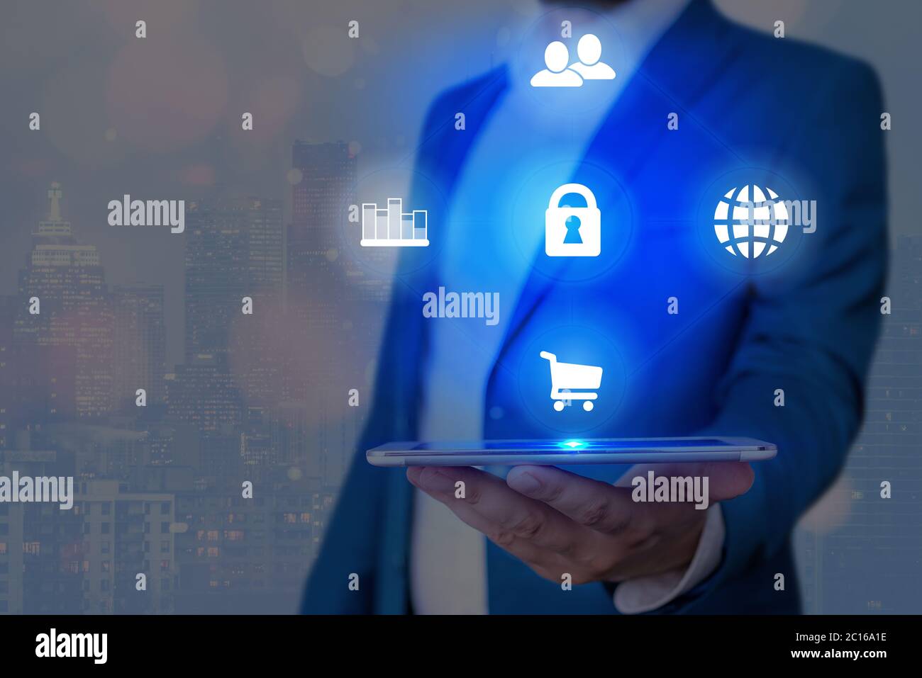 Information Digital Technology Network Connection Infographic Elements ...