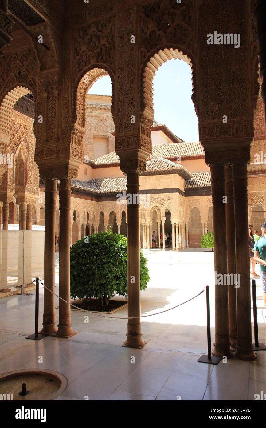 The Alhambra a palace and fortress complex located in Granada Stock ...