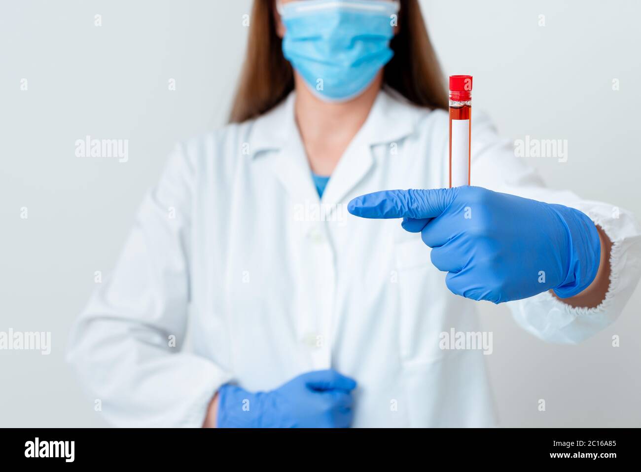 Laboratory Blood Test Sample Shown For Medical Diagnostic Analysis ...