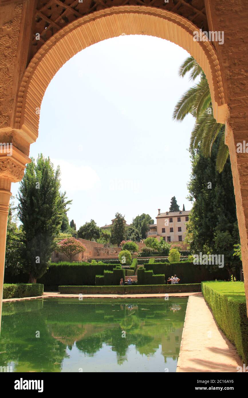 The Alhambra a palace and fortress complex located in Granada Stock ...