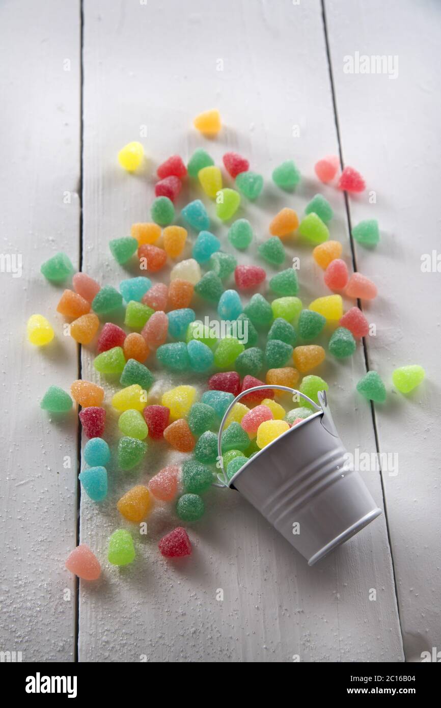 Multicolored soft candies Stock Photo - Alamy