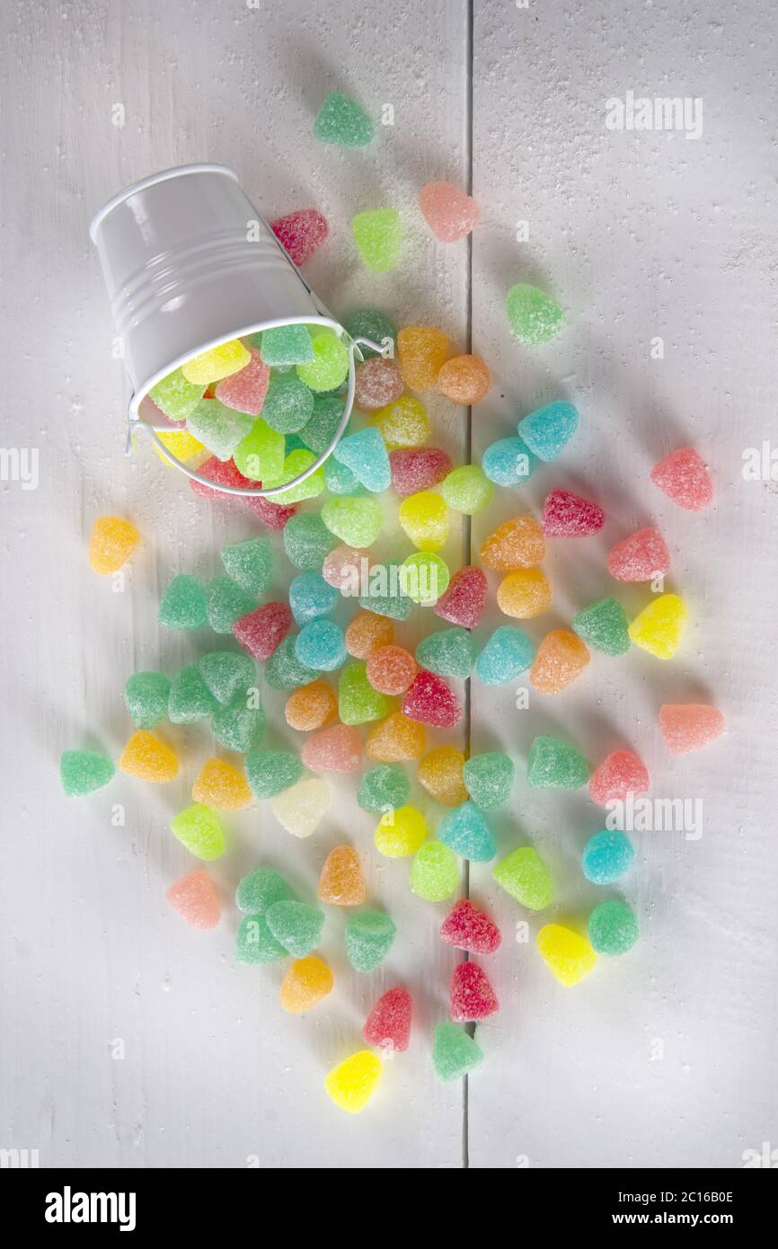 Multicolored soft candies Stock Photo - Alamy