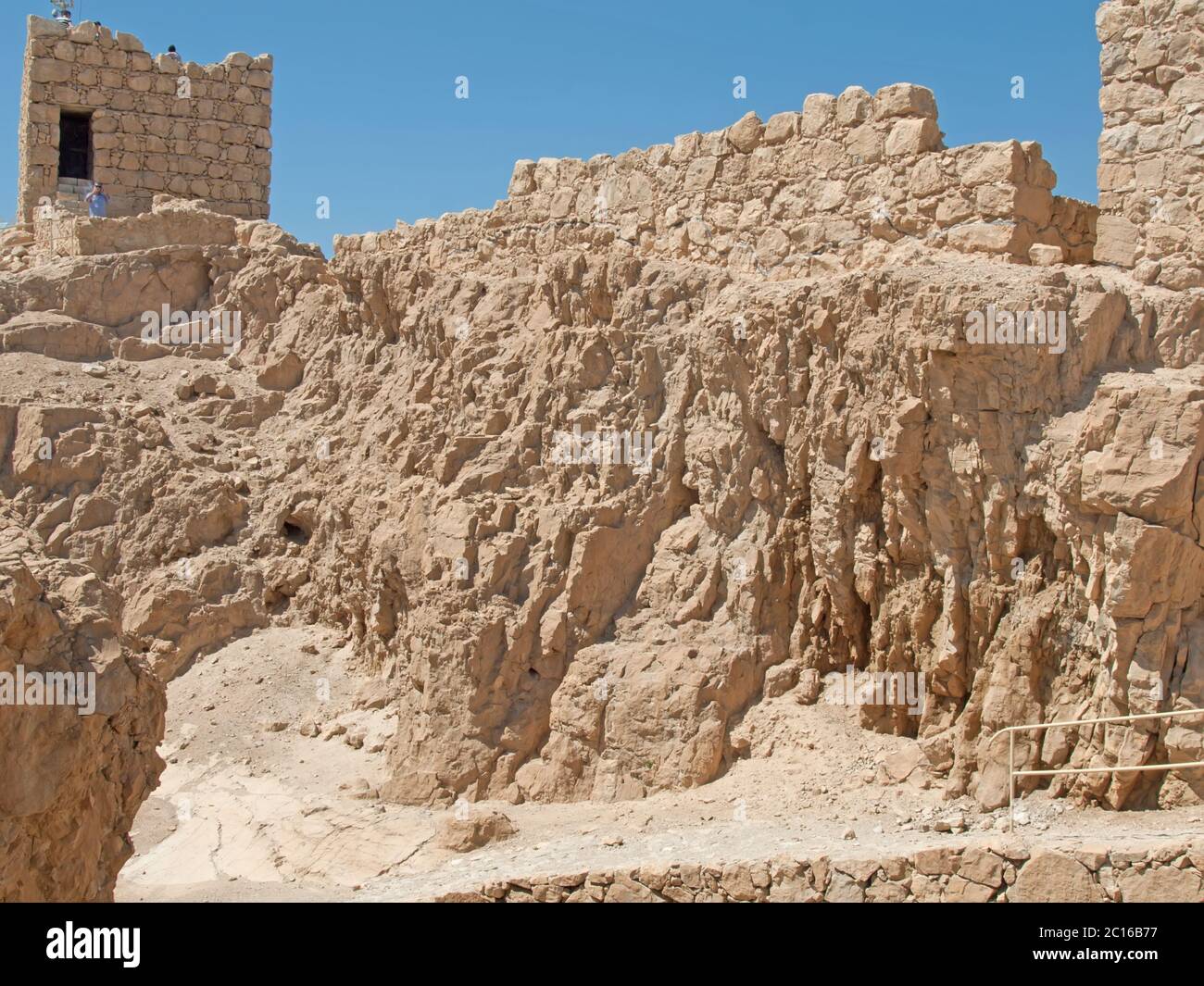 Ruins of Herods castle in fortress Masada, Israel Stock Photo - Alamy
