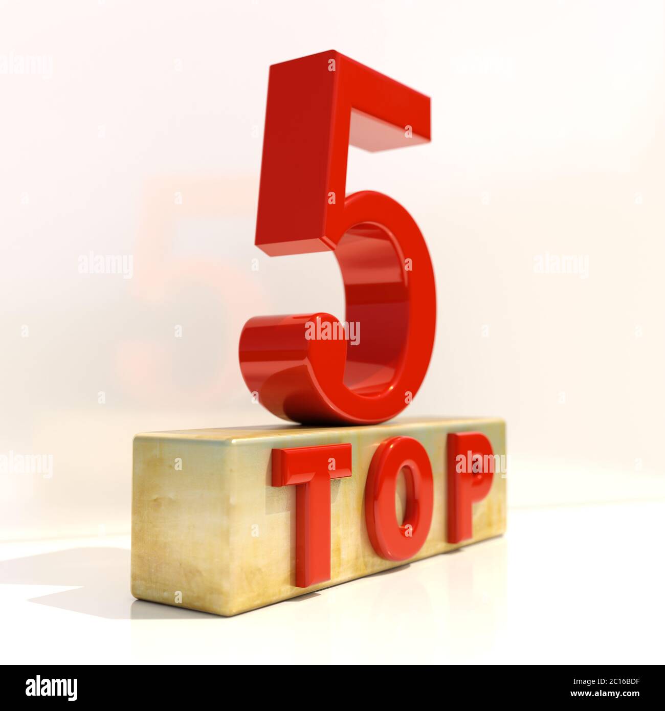 Top 5 3D Rating Sign Stock Photo - Alamy