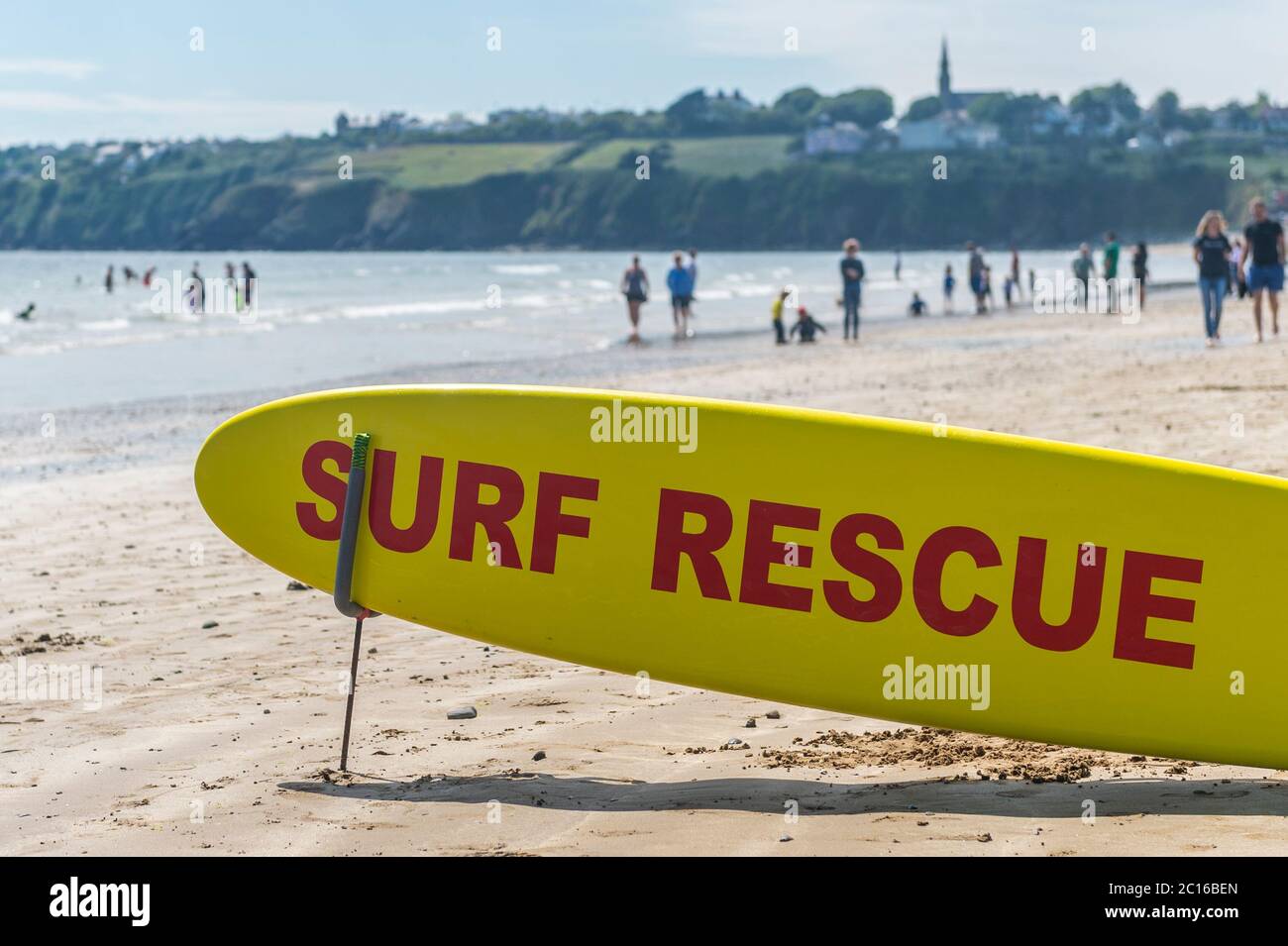 Tramore, Co. Waterford, Ireland. 14th June, 2020. Tramore Beach was ...