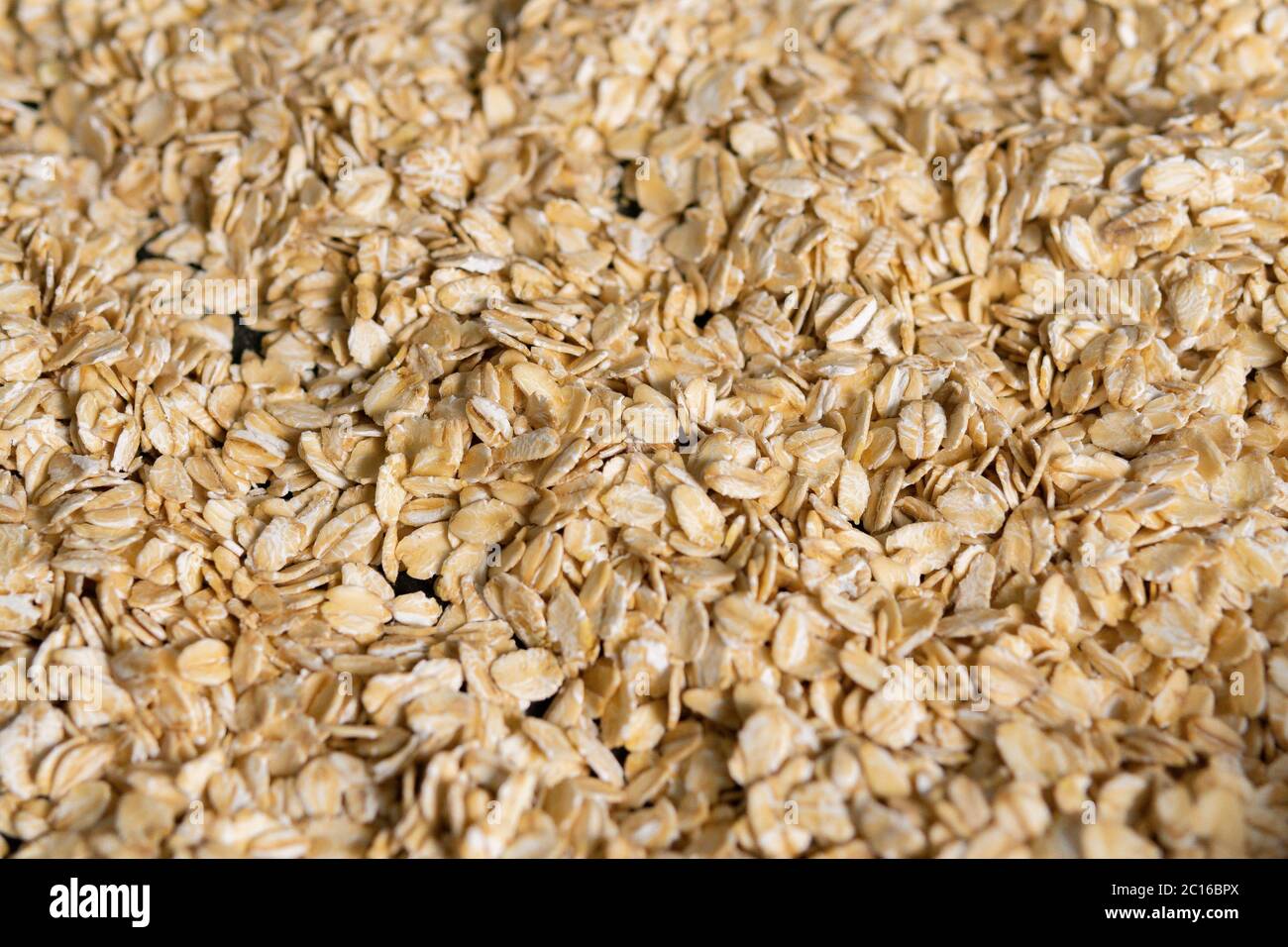 raw porridge oats as background or texture. Diet and healthy nutrition ...