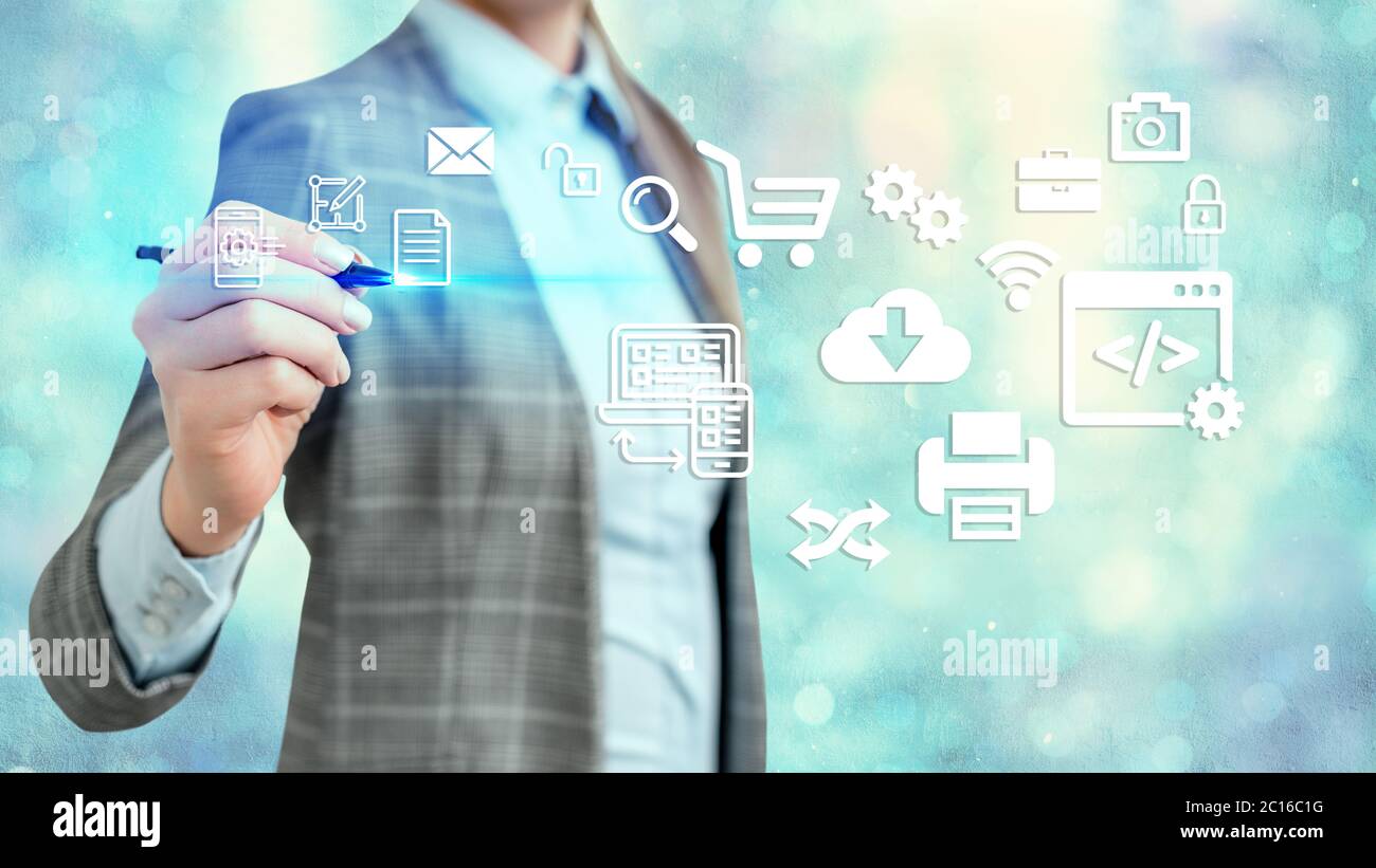 Information Digital Technology Network Connection Infographic Elements ...