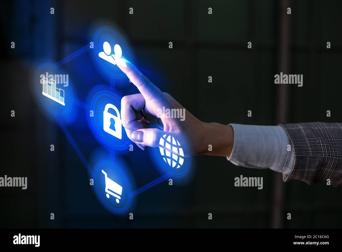 Information Digital Technology Network Connection Infographic Elements ...