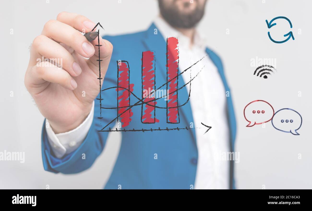 Free Sketch Of Digital Technology Information With Infographic Element ...