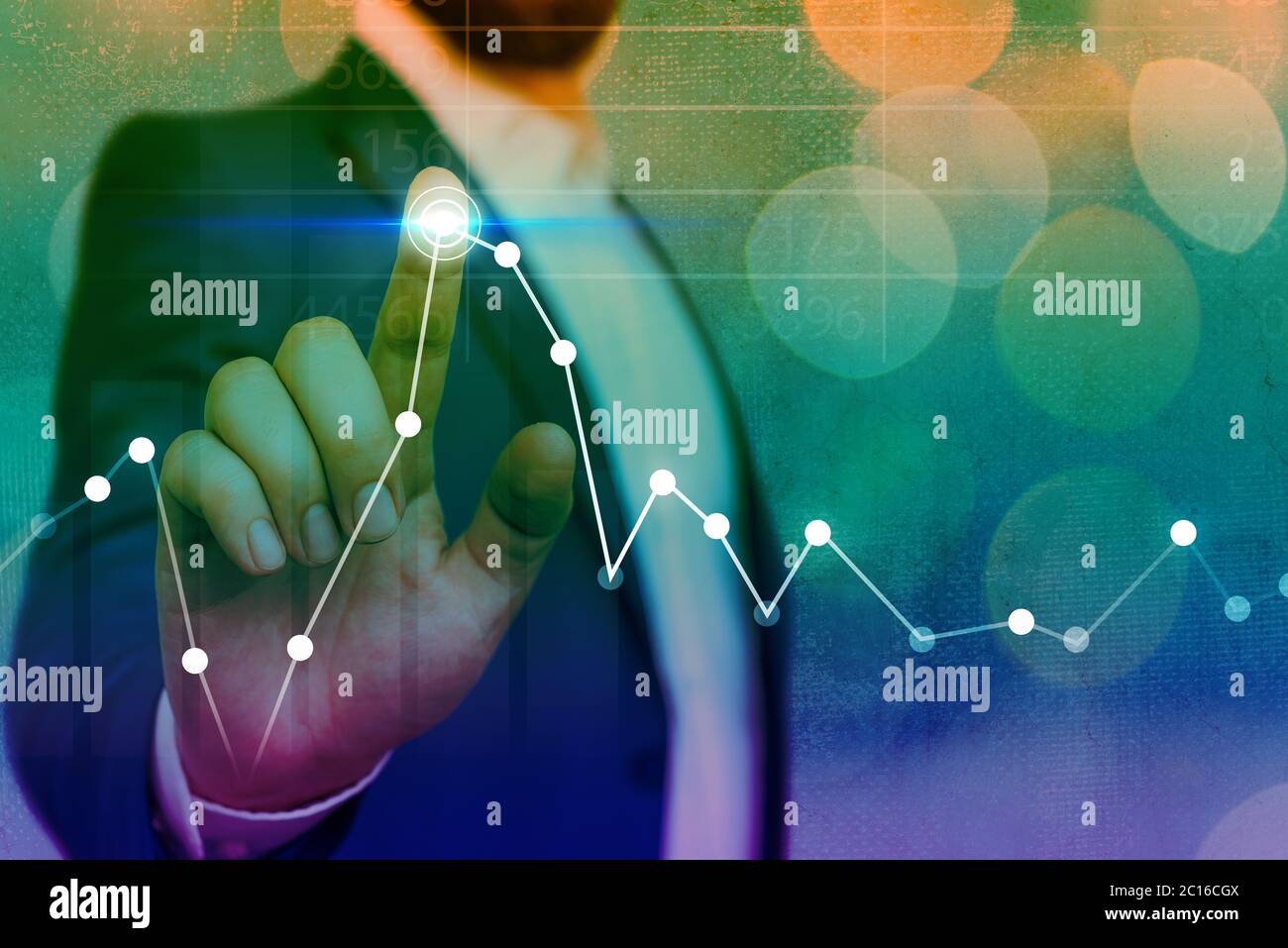 Arrow Symbol Going Upward Denoting Points Showing Significant ...