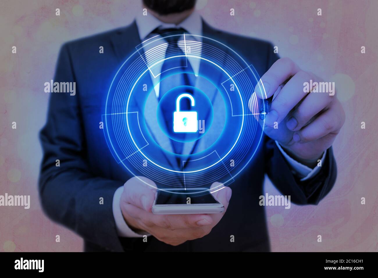 Graphics Padlock For Web Data Information Security Application System ...