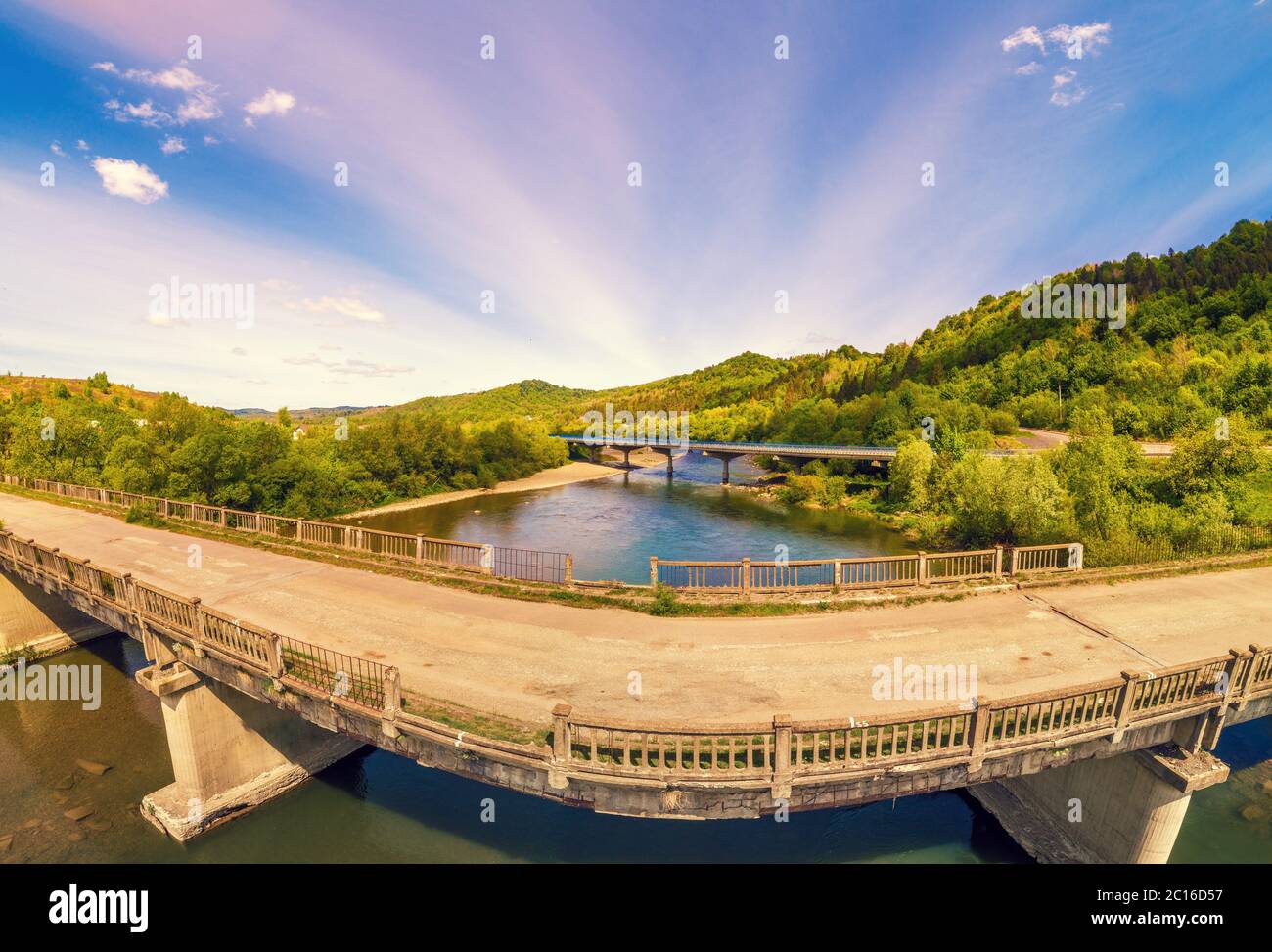 Old damaged bridge hi-res stock photography and images - Alamy