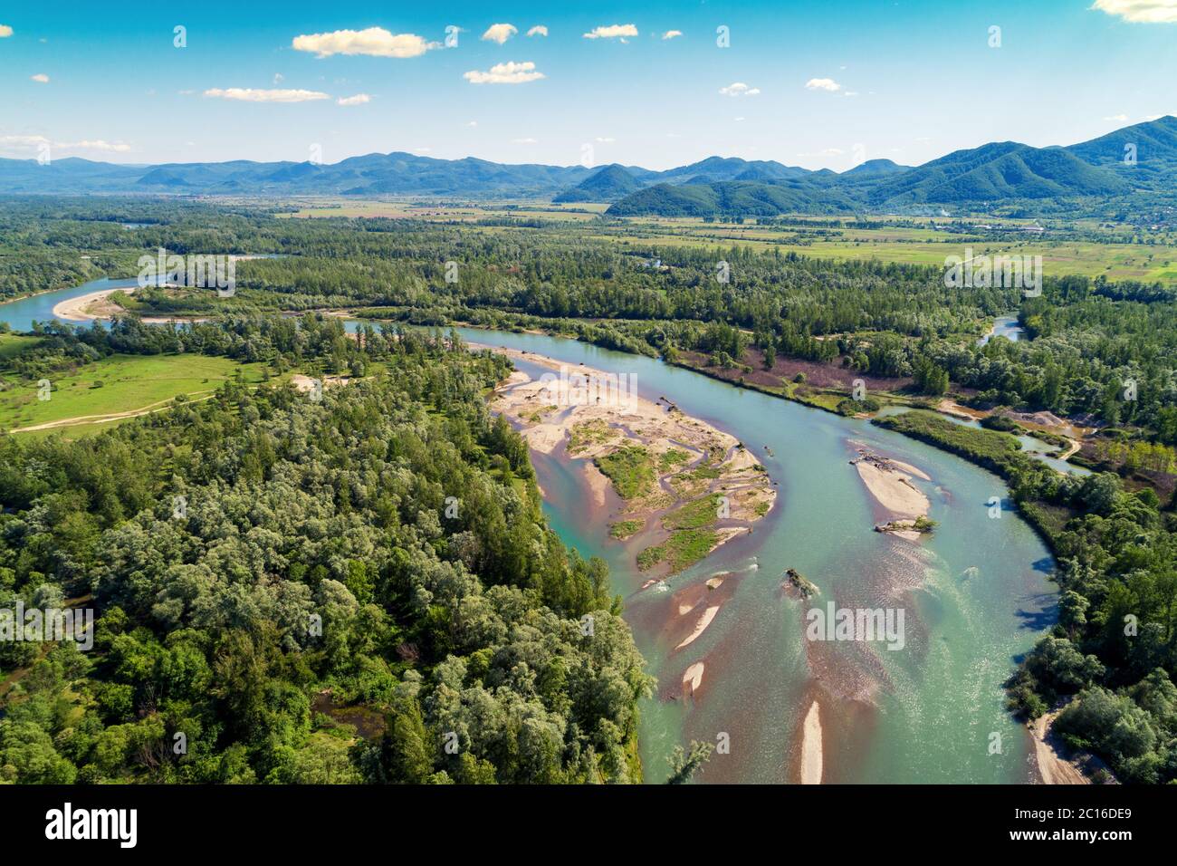 Mountain valley river hi-res stock photography and images - Alamy