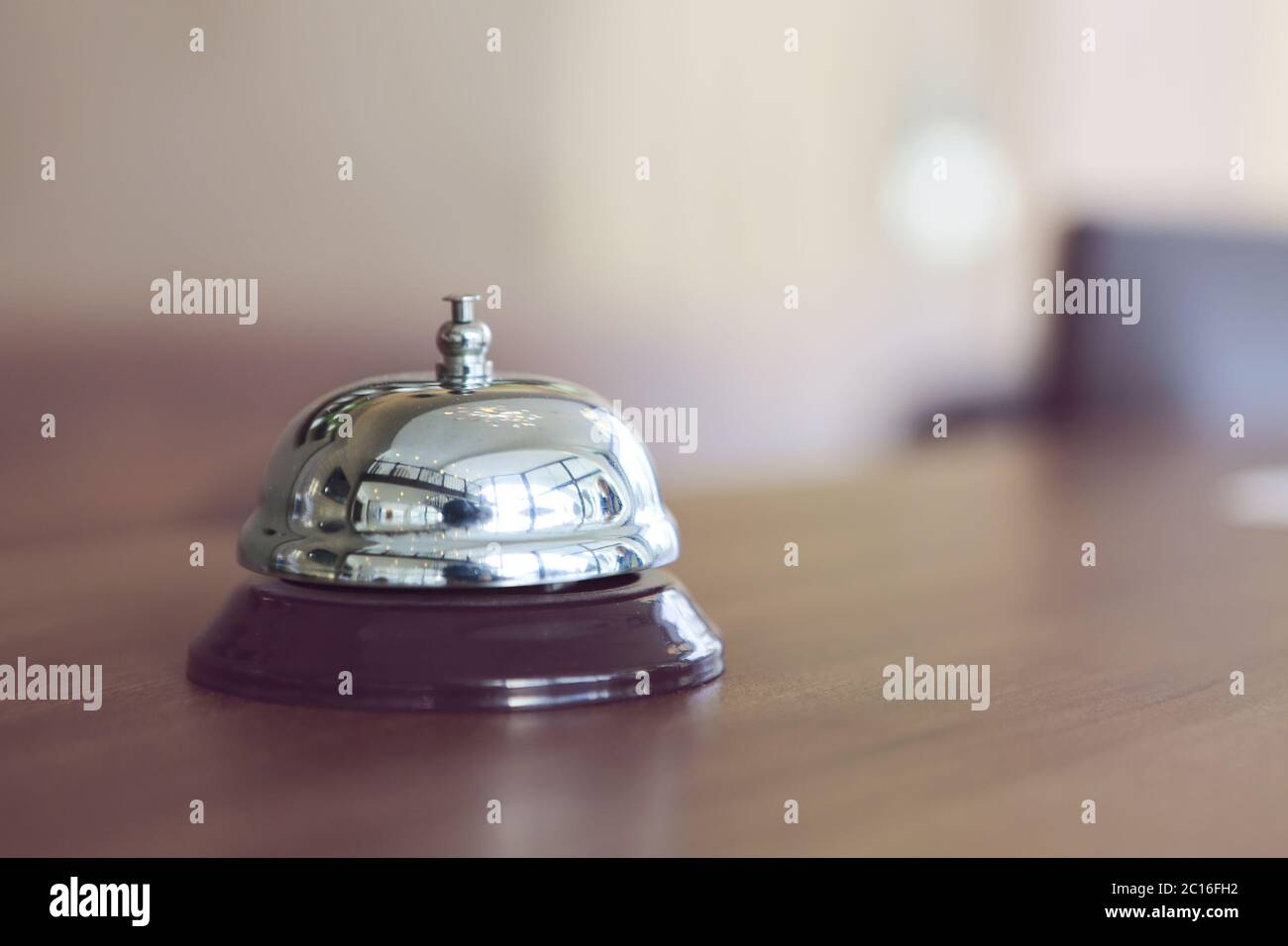 Hotel bell in retro style Stock Photo - Alamy
