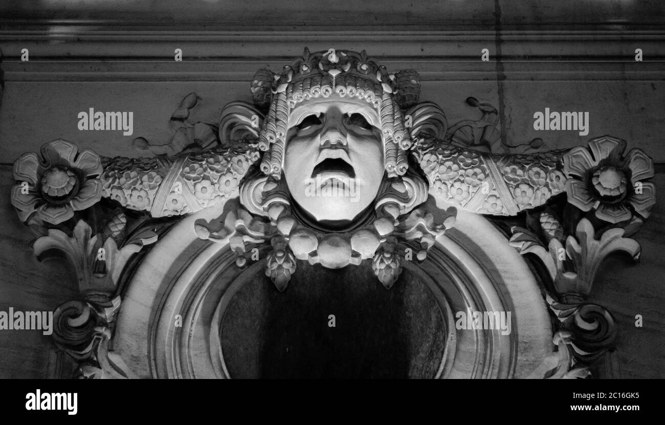 Bas relief from old building stone face Stock Photo - Alamy