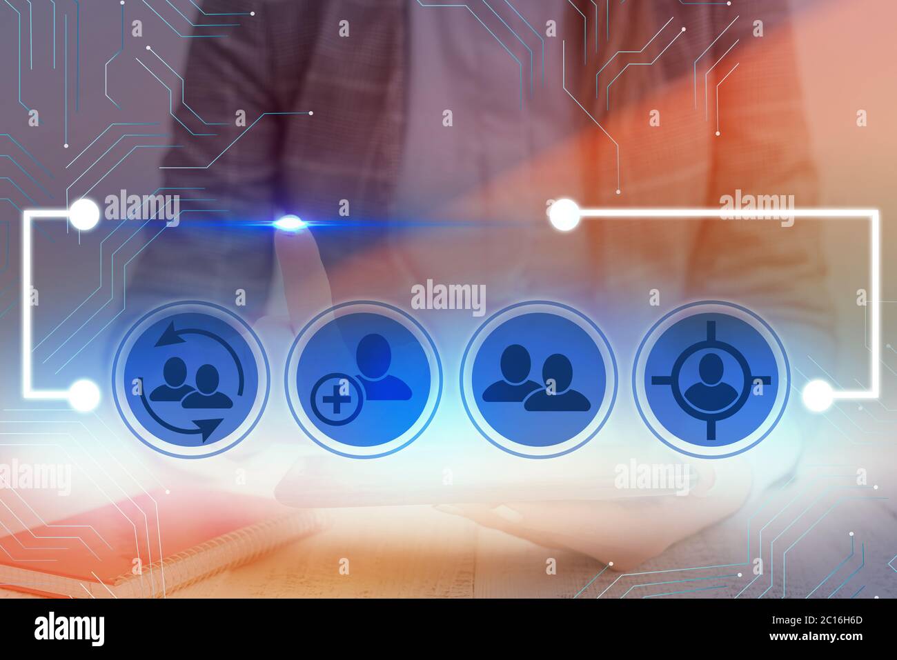 Information Digital Technology Network Connection Infographic Elements ...