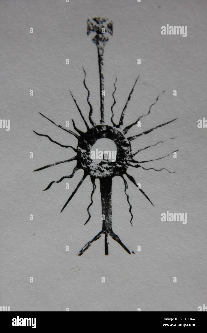 Fine 70s vintage black and white extreme photography of a handmade ...