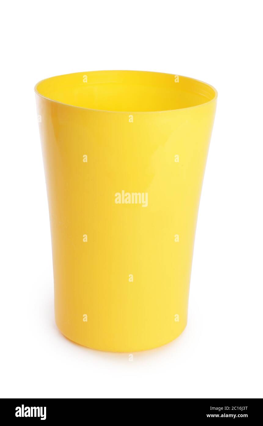 Plastic cup isolated on white background Stock Photo - Alamy
