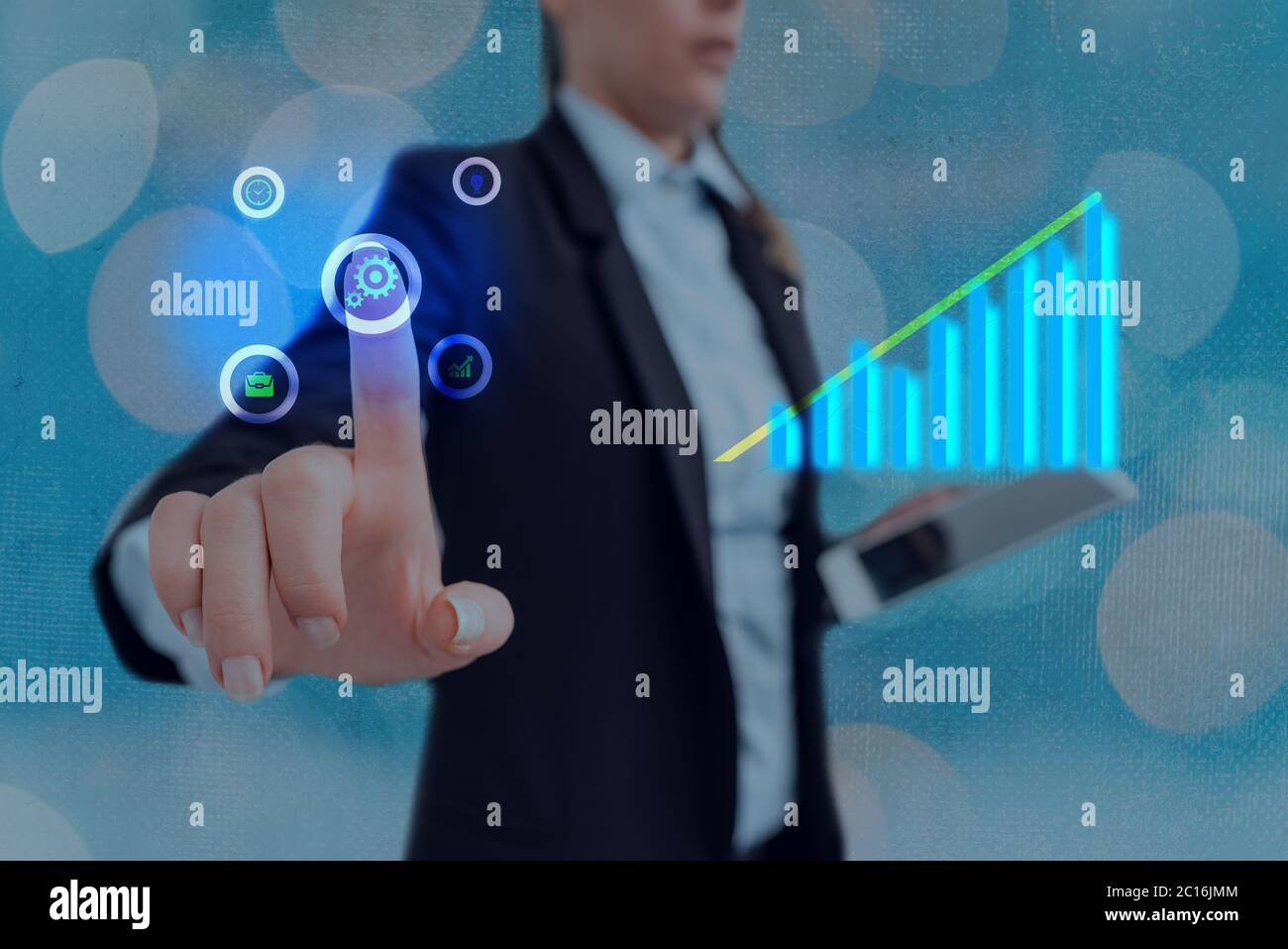 Arrow Symbol Going Upward Denoting Points Showing Significant ...