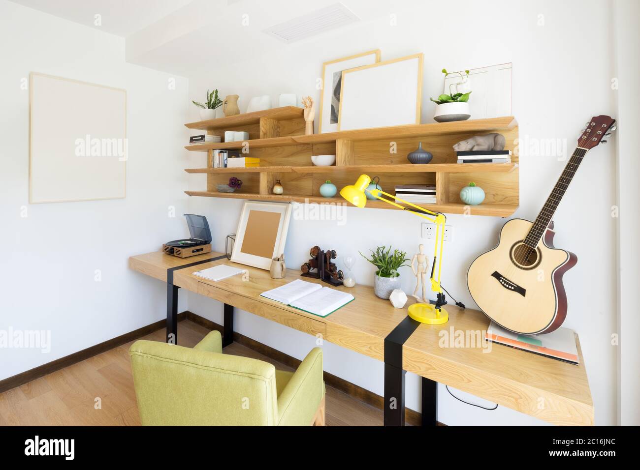 interior of modern study Stock Photo - Alamy