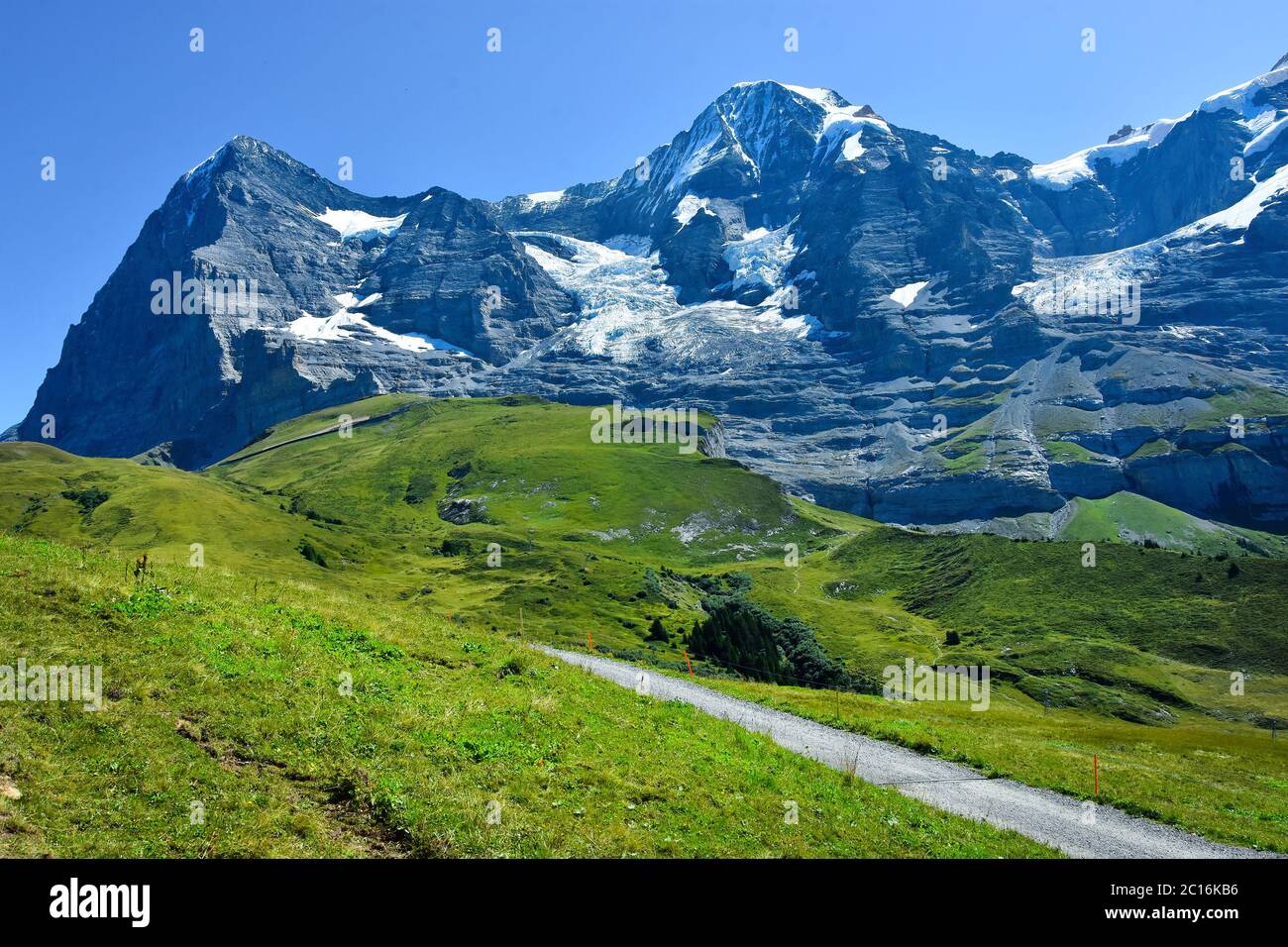 Beautiful scenery on the route Bernese Oberland, Switzerland Stock ...