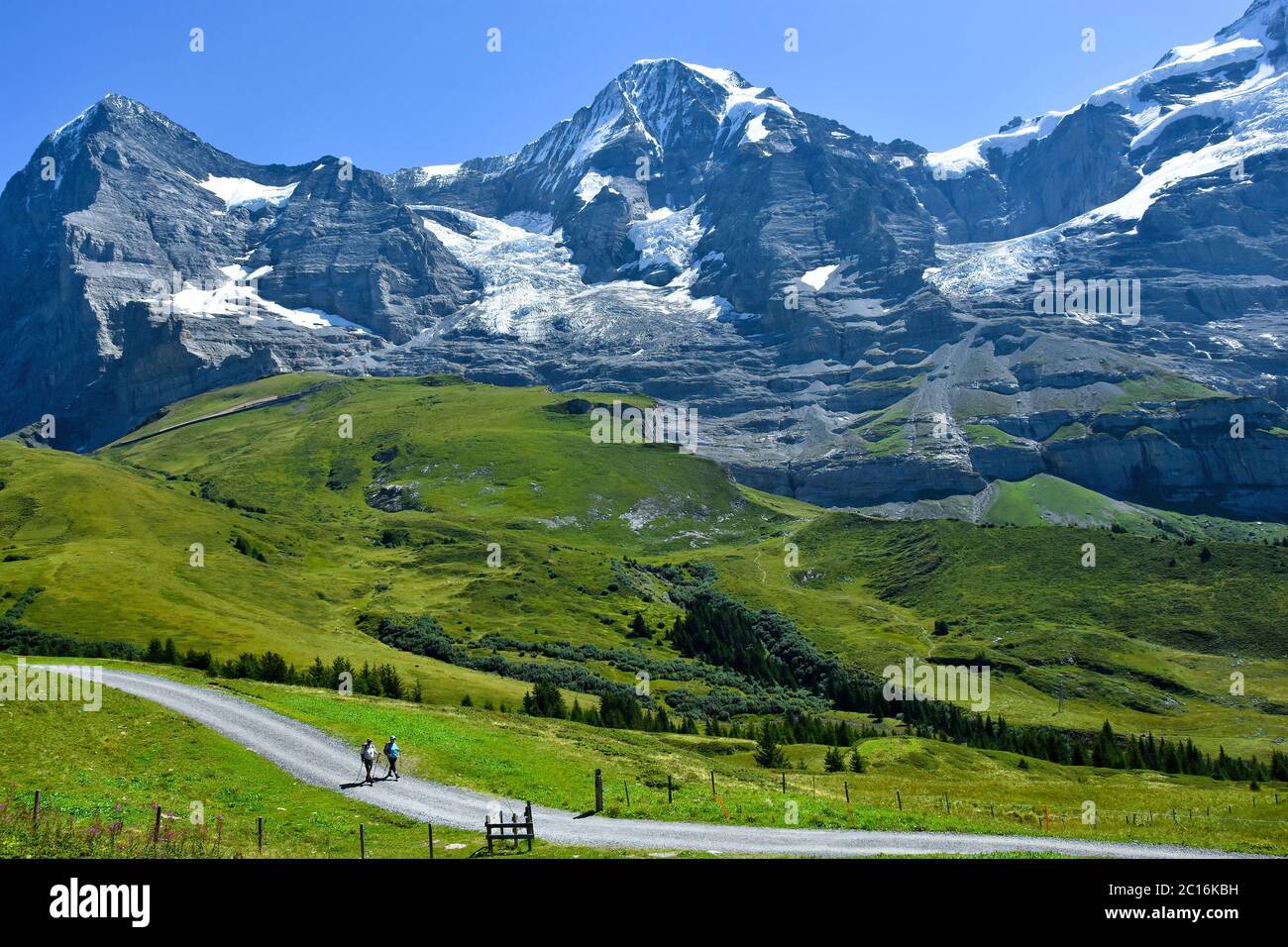 Beautiful scenery on the route Bernese Oberland, Switzerland Stock ...